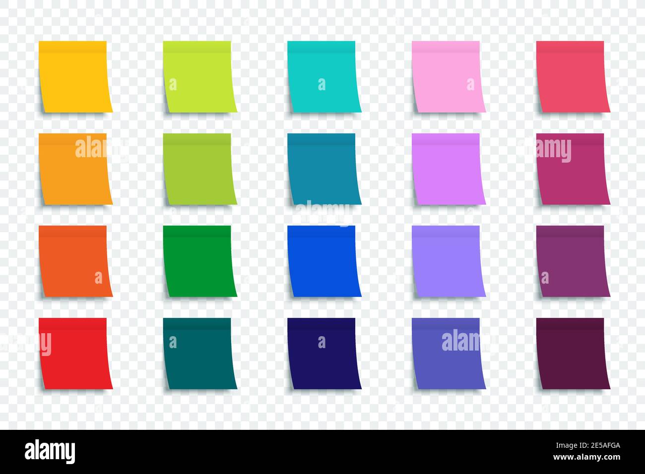 Colorful Stickers set isolated on transparent background. Stickers ...