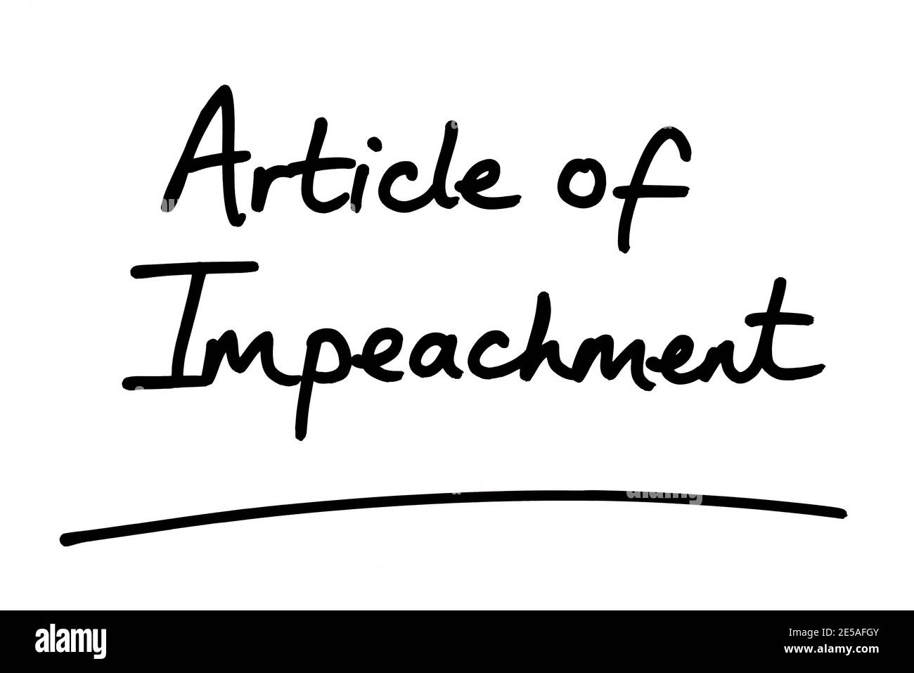 Impeachment article hi-res stock photography and images - Alamy