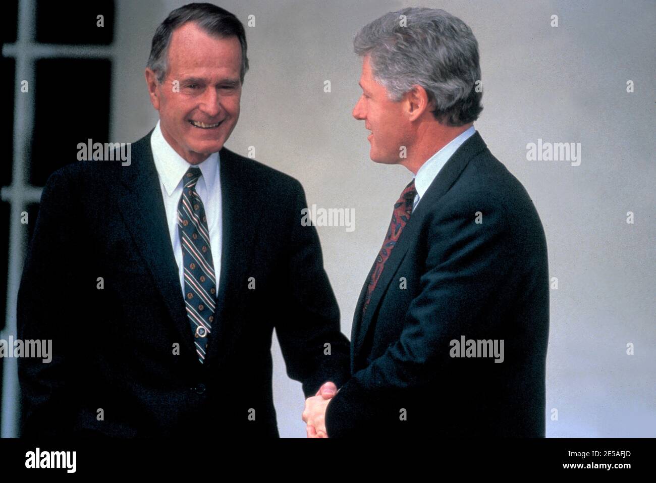 bill clinton, george bush Stock Photo - Alamy