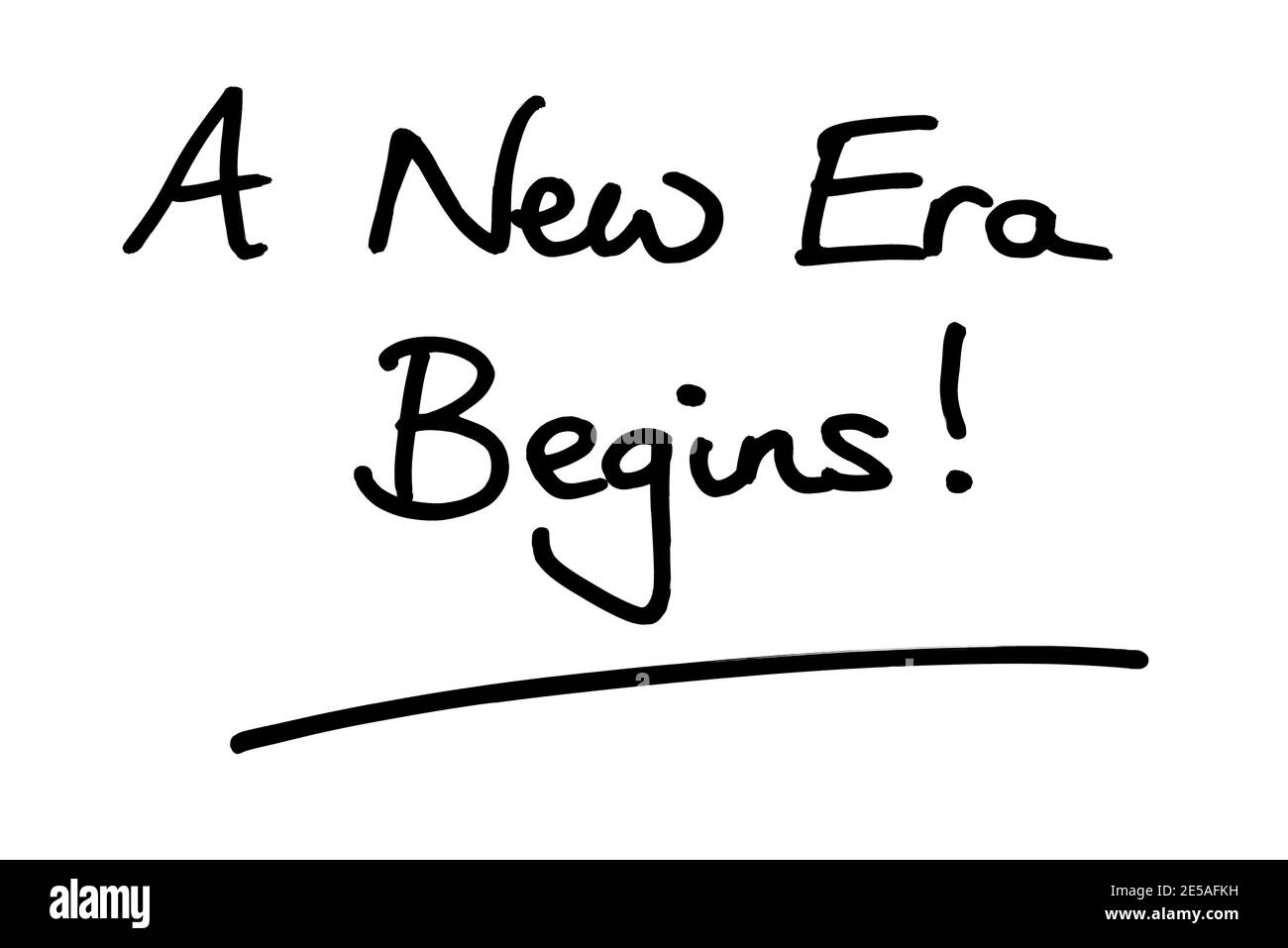 Beginning of a new era Cut Out Stock Images & Pictures - Alamy