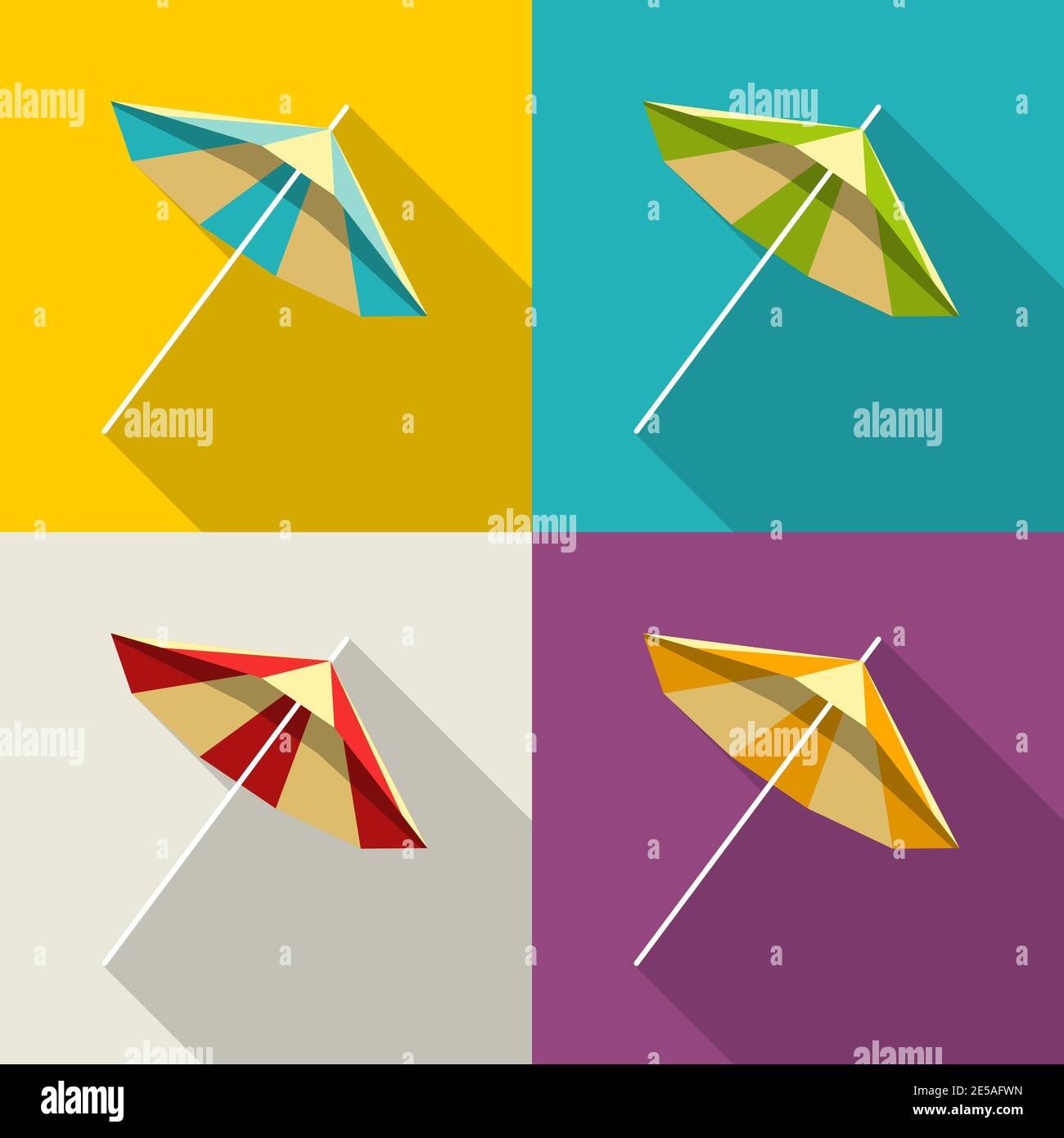 Umbrellas chair Stock Vector Images - Alamy