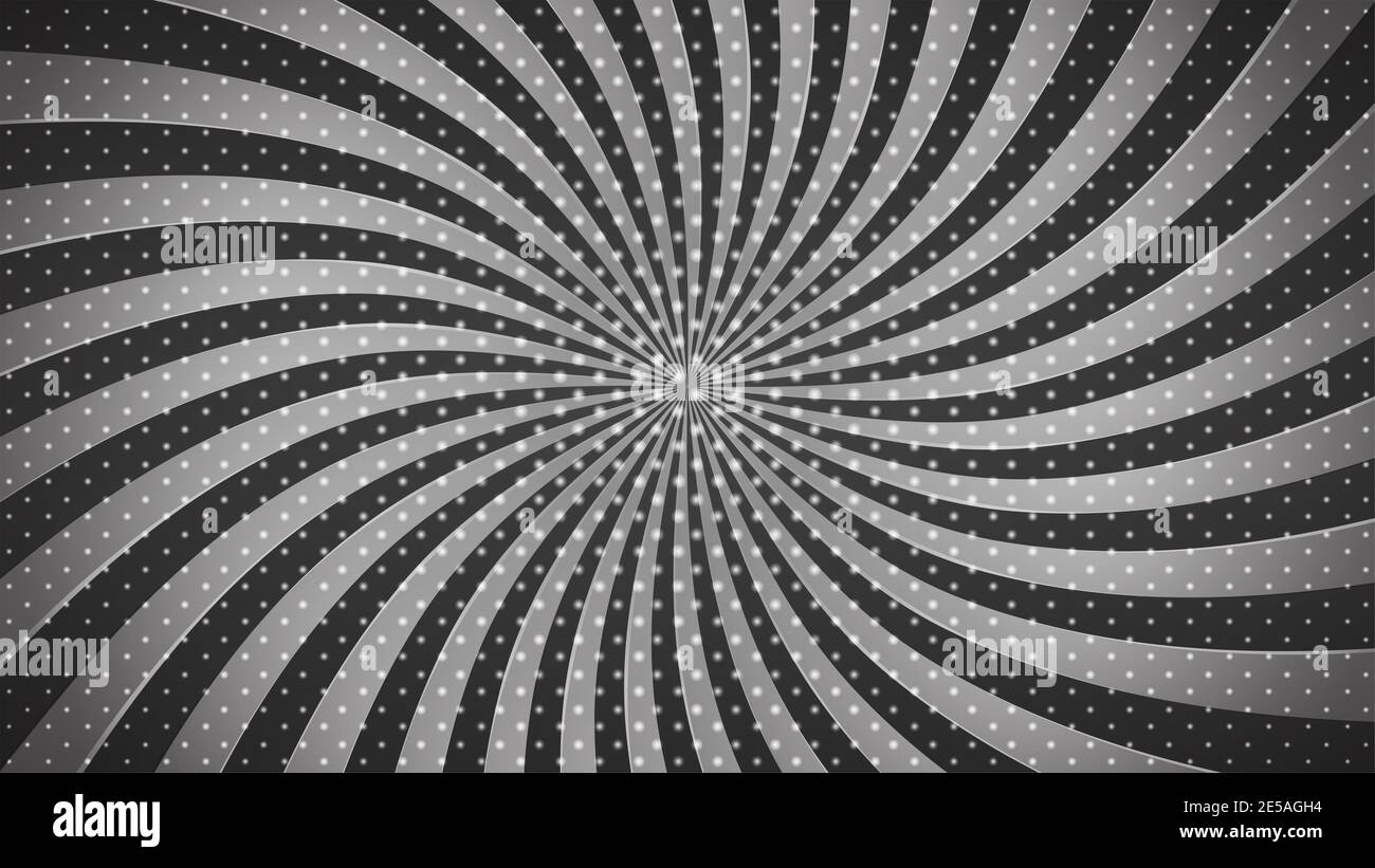 Black and white Swirling radial background Helix rotation rays Helix ...