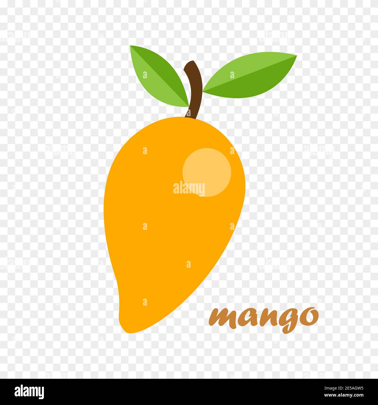 Orange mango Stock Vector Images - Alamy