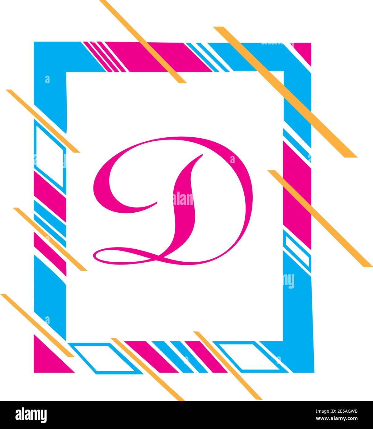 Vector illustration letter D Stock Vector Image & Art - Alamy