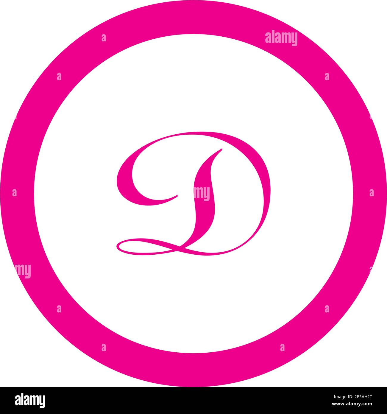 Vector illustration letter D Stock Vector Image & Art - Alamy