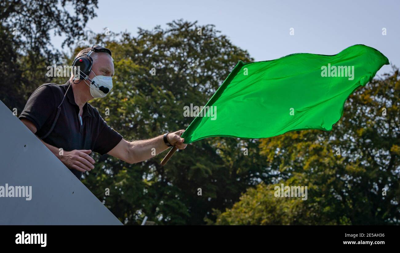 Spinning wheel flag hi-res stock photography and images - Alamy