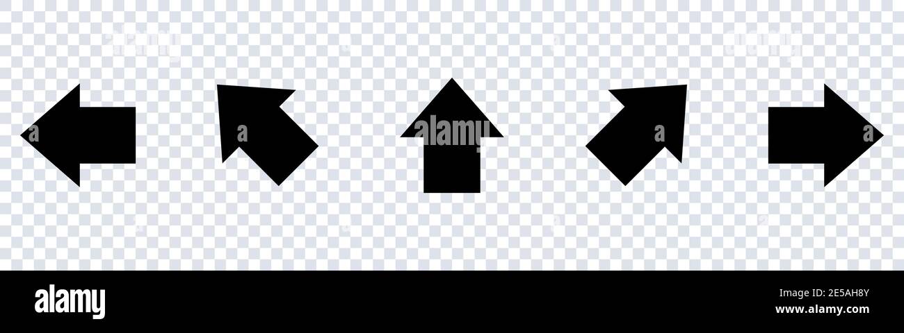 Vector Arrow icons set in flat design. Eps10 Stock Vector Image & Art ...