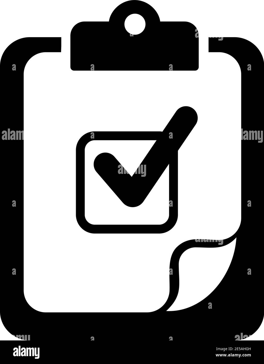 Checklist - vector icon. Clipboard checklist in trendy flat design ...