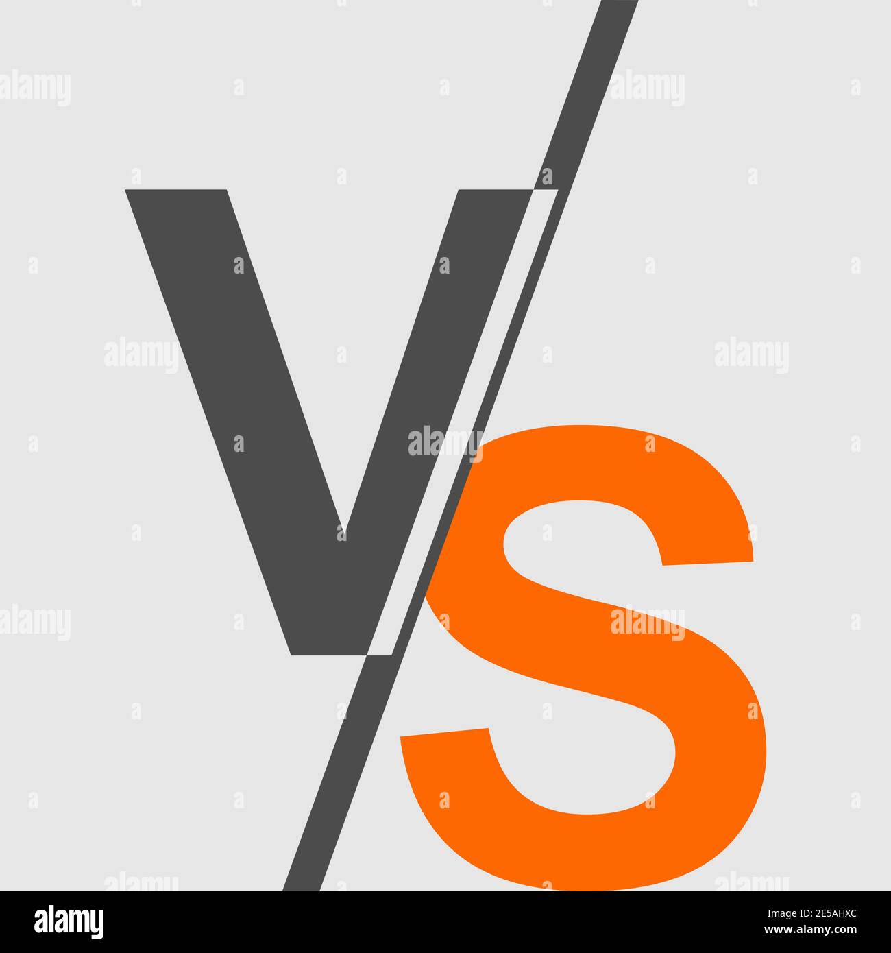 VS. Versus VS letters logo. VS vector icon. Eps10 Stock Vector Image ...