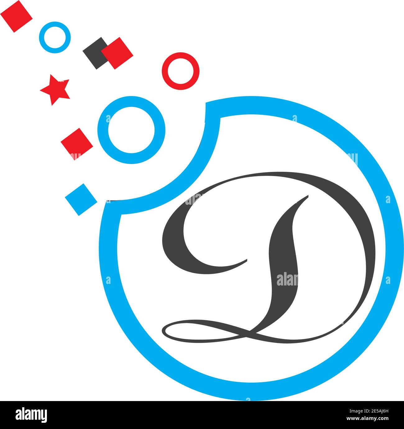 Vector illustration letter D Stock Vector Image & Art - Alamy