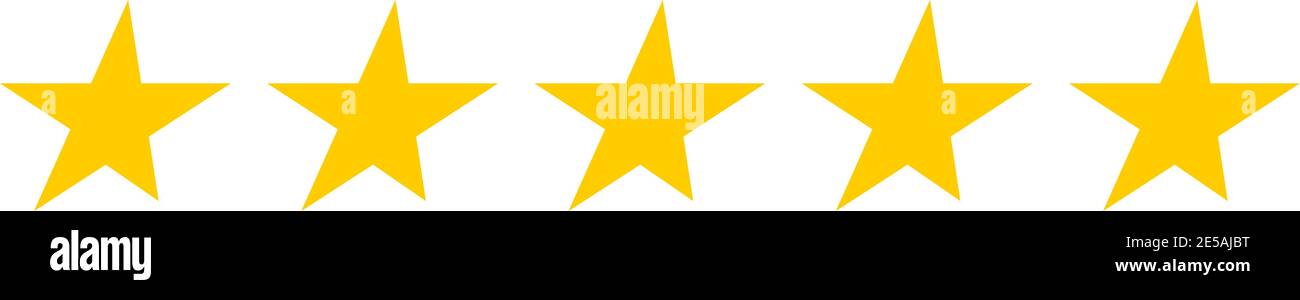 five gold stars. set of vector stars. Eps10 Stock Vector Image & Art ...