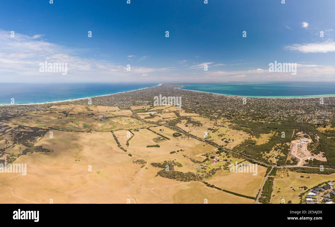 Aerial View of Mornington Peninsula Australia Stock Photo - Alamy