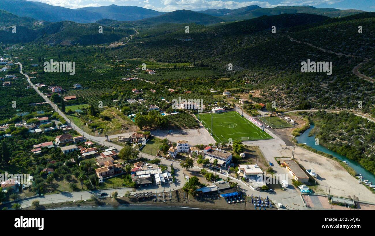 Aerial view of blue sky and clouds in Greece Stock Photo - Alamy