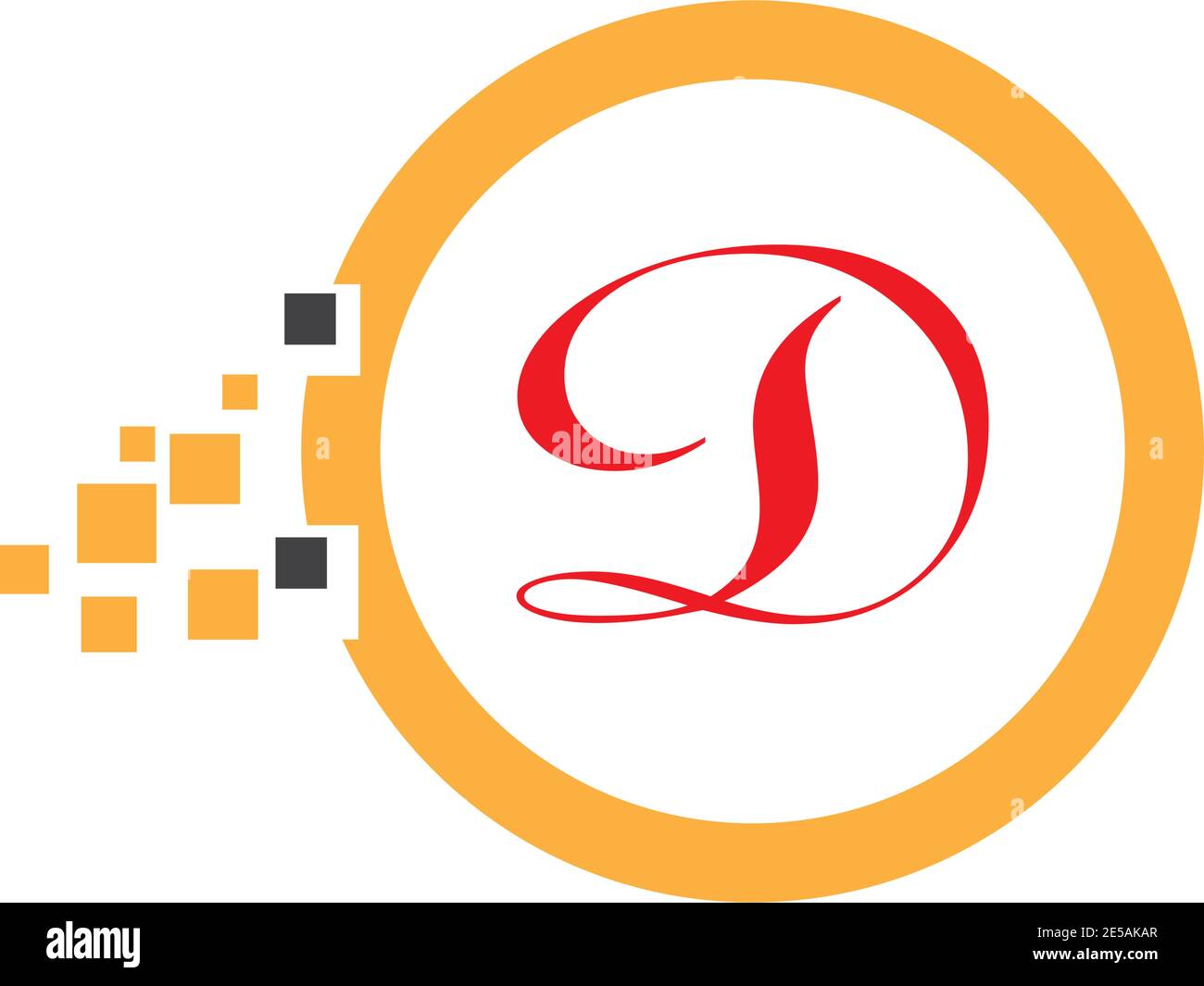 Vector illustration letter D Stock Vector Image & Art - Alamy