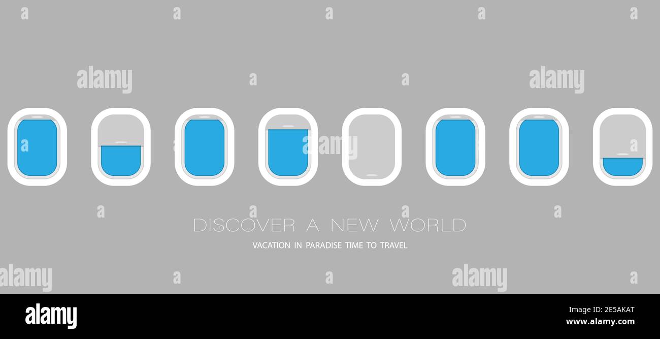 Airplane interior design Stock Vector Images - Alamy