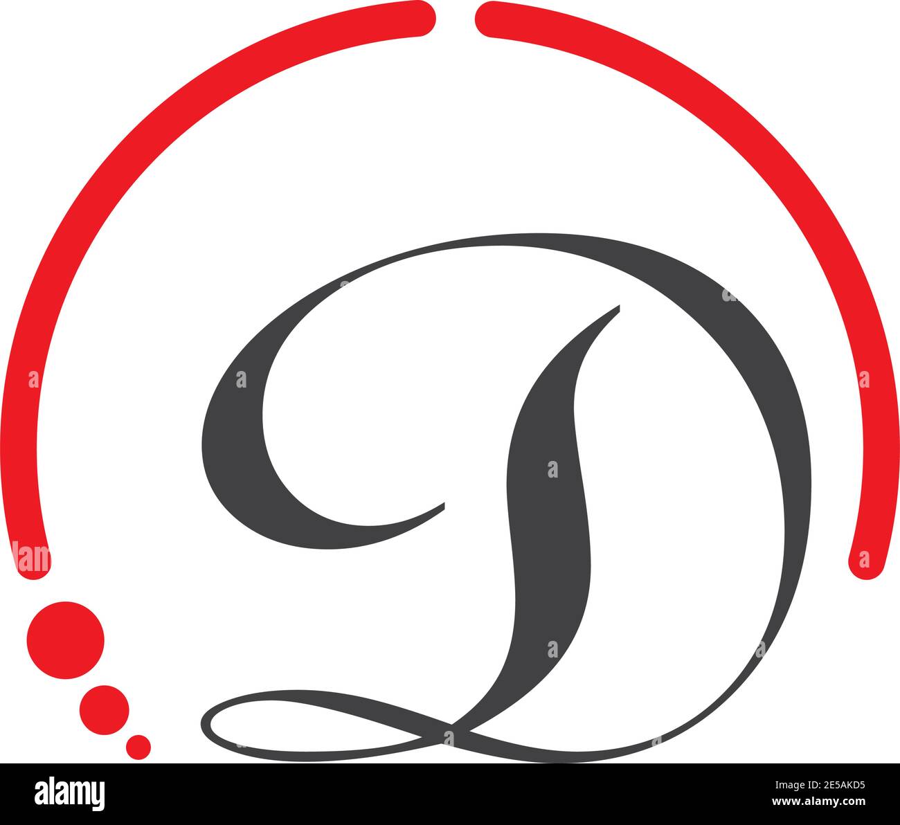 Vector illustration letter D Stock Vector Image & Art - Alamy