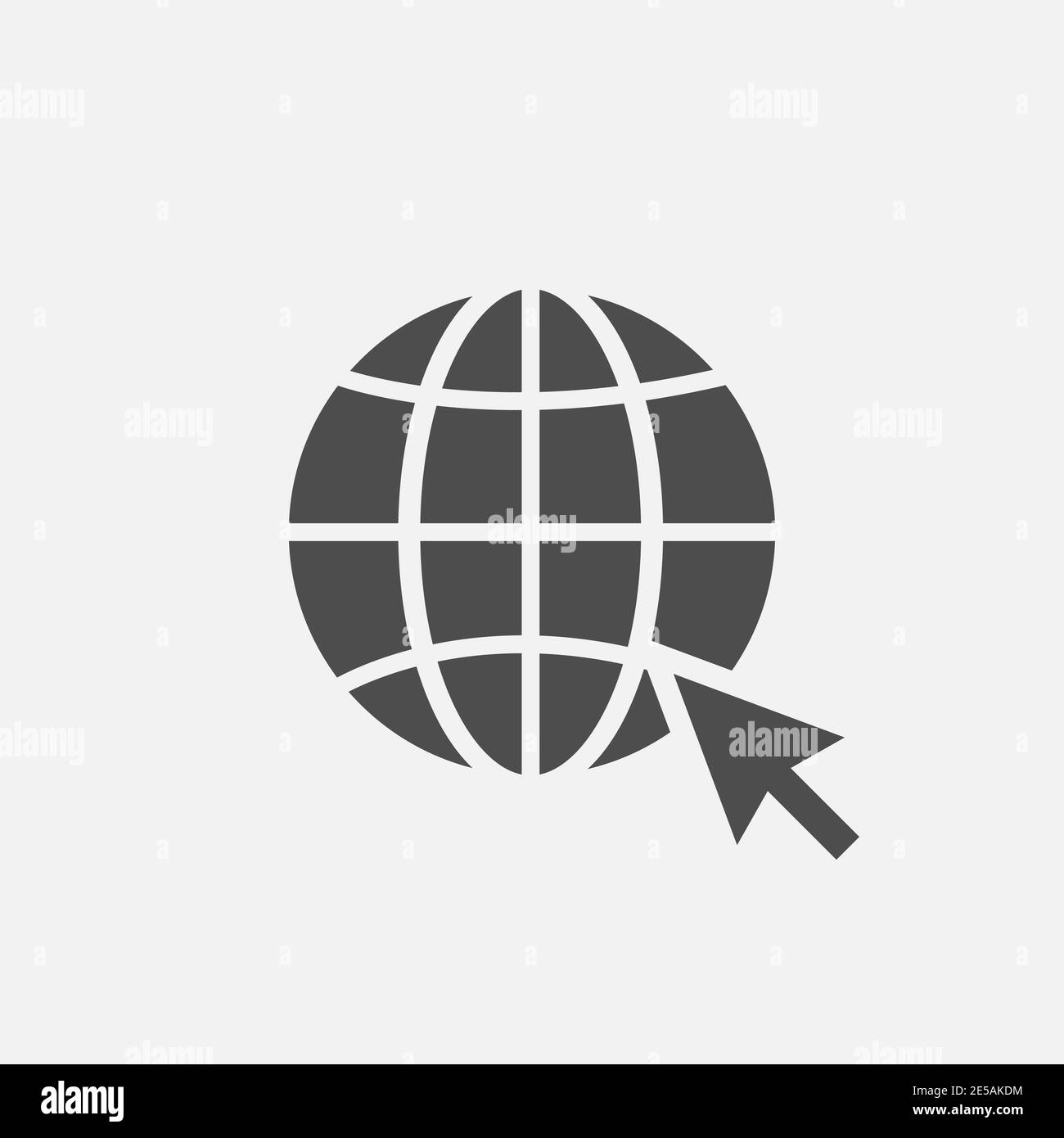 web globe. website icon. go to web Stock Vector Image & Art - Alamy