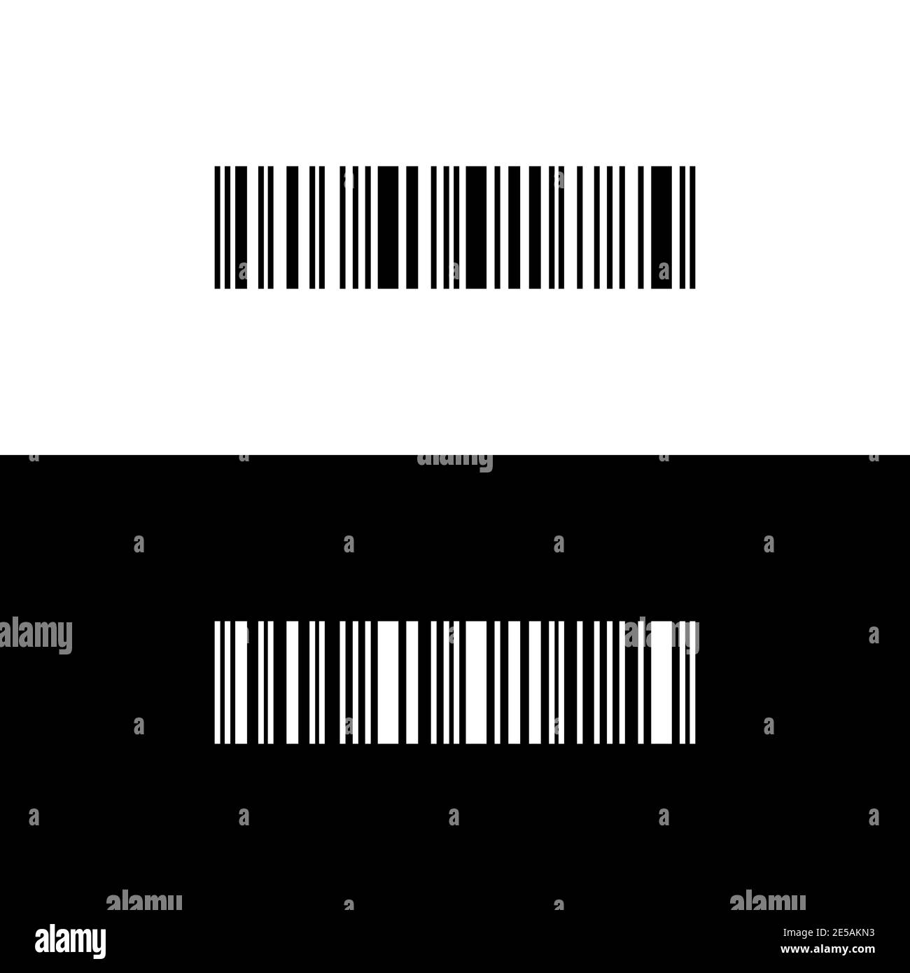 Barcode vector icon on white and black background. Eps10 Stock Vector ...