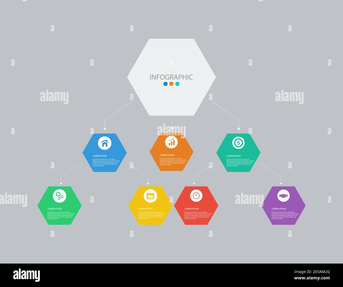 7 step infographics hi-res stock photography and images - Alamy