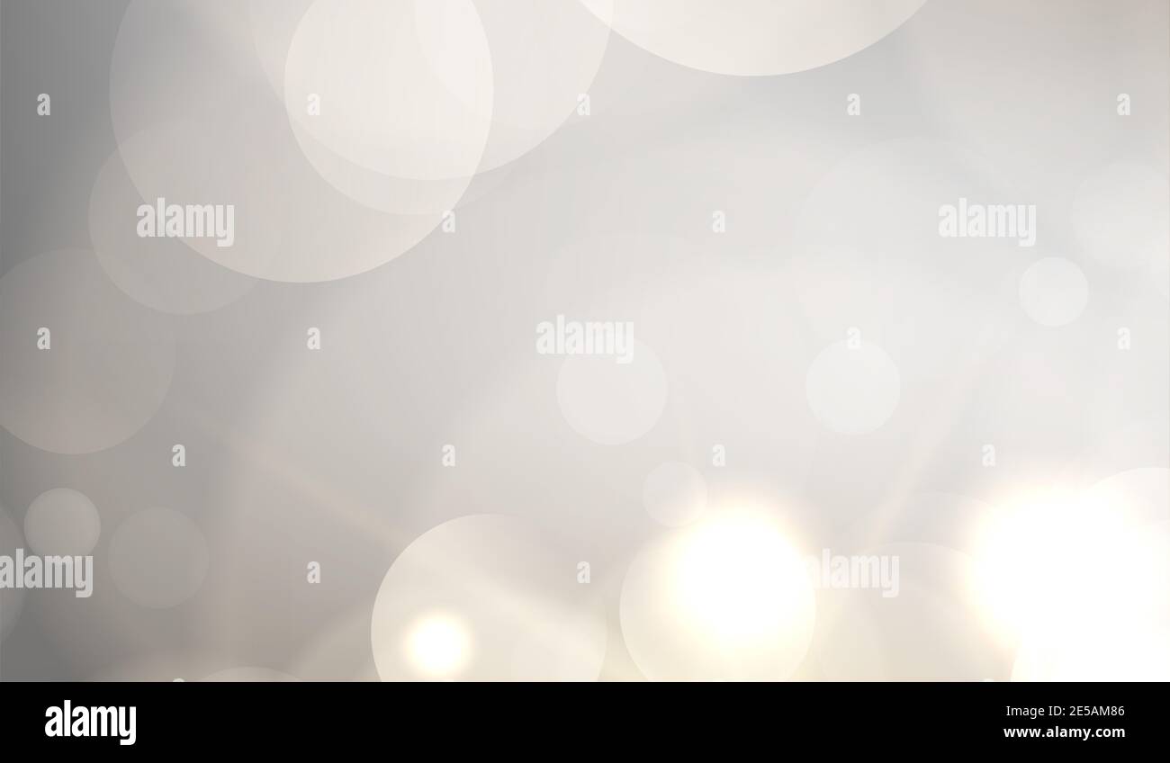 Abstract light golden gradient festive bokeh background with glitter ...