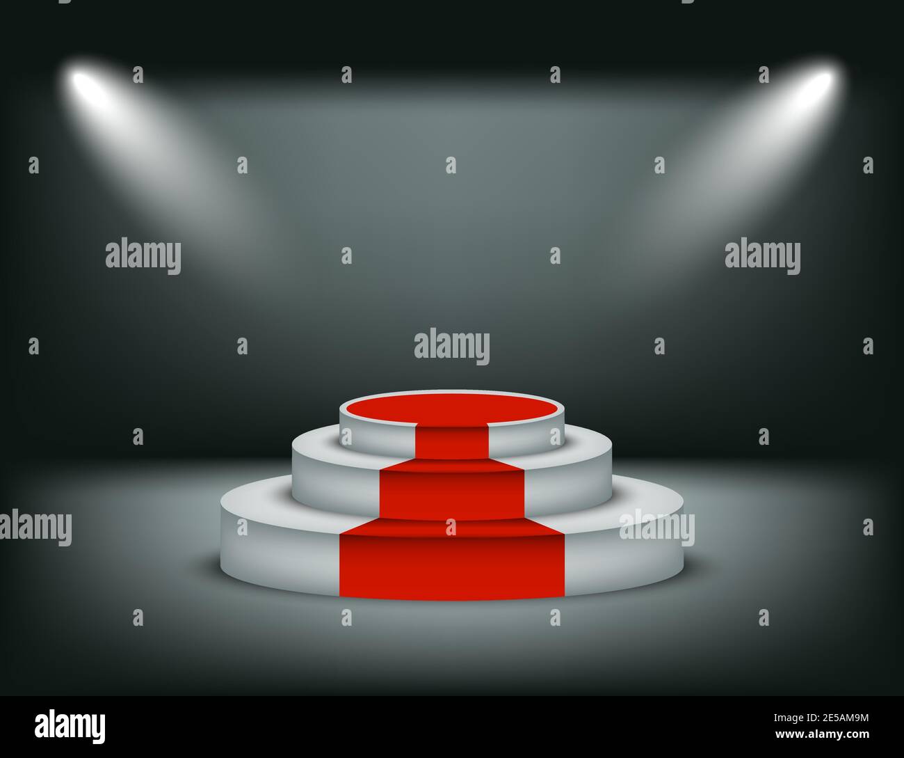 Winner podium. Pedestal or platform with lighting. Eps10 Stock Vector ...