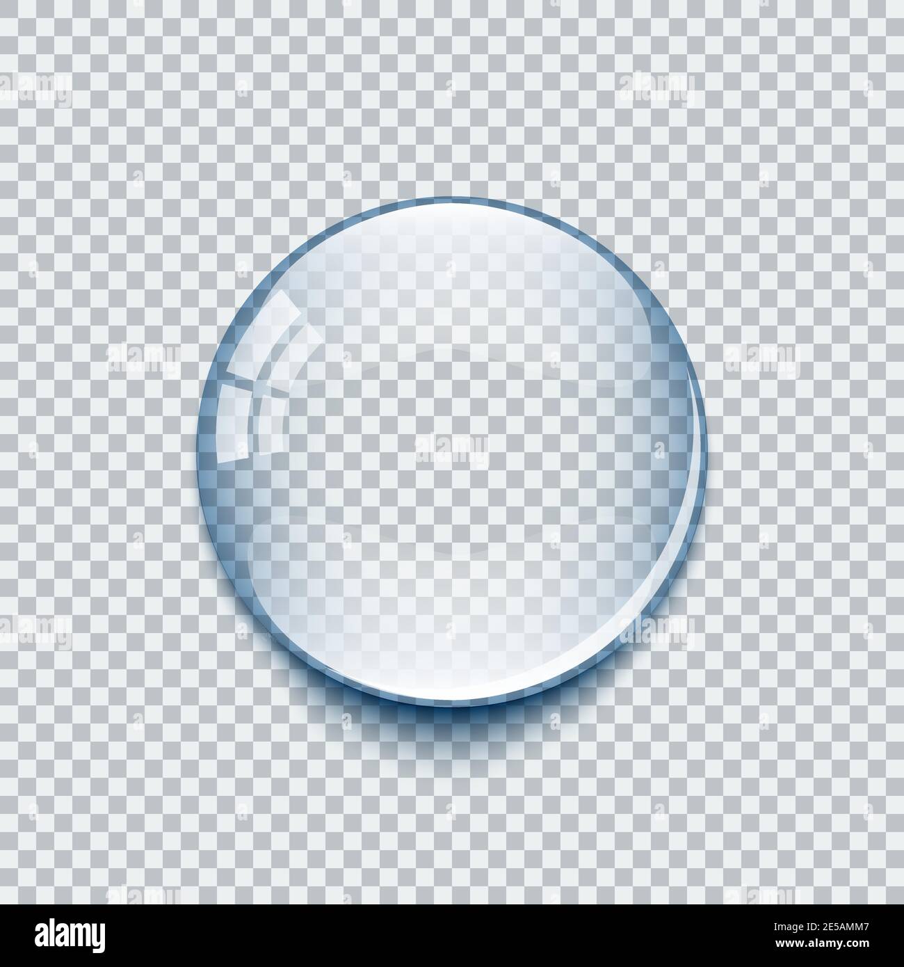 Water drop. Glass sphere. Bubble. Water drop with shadow. Eps10 Stock ...