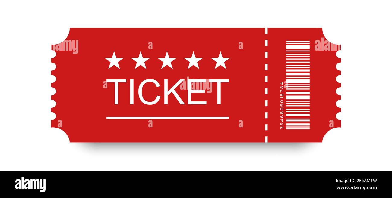 Red Blank Ticket