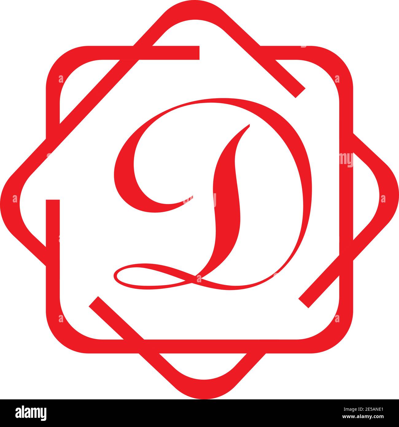 Vector illustration letter D Stock Vector Image & Art - Alamy