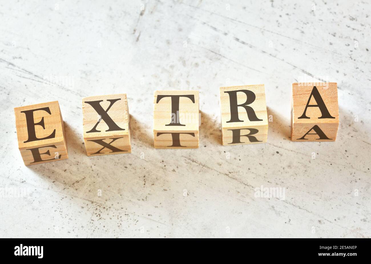 Extra Word High Resolution Stock Photography and Images - Alamy