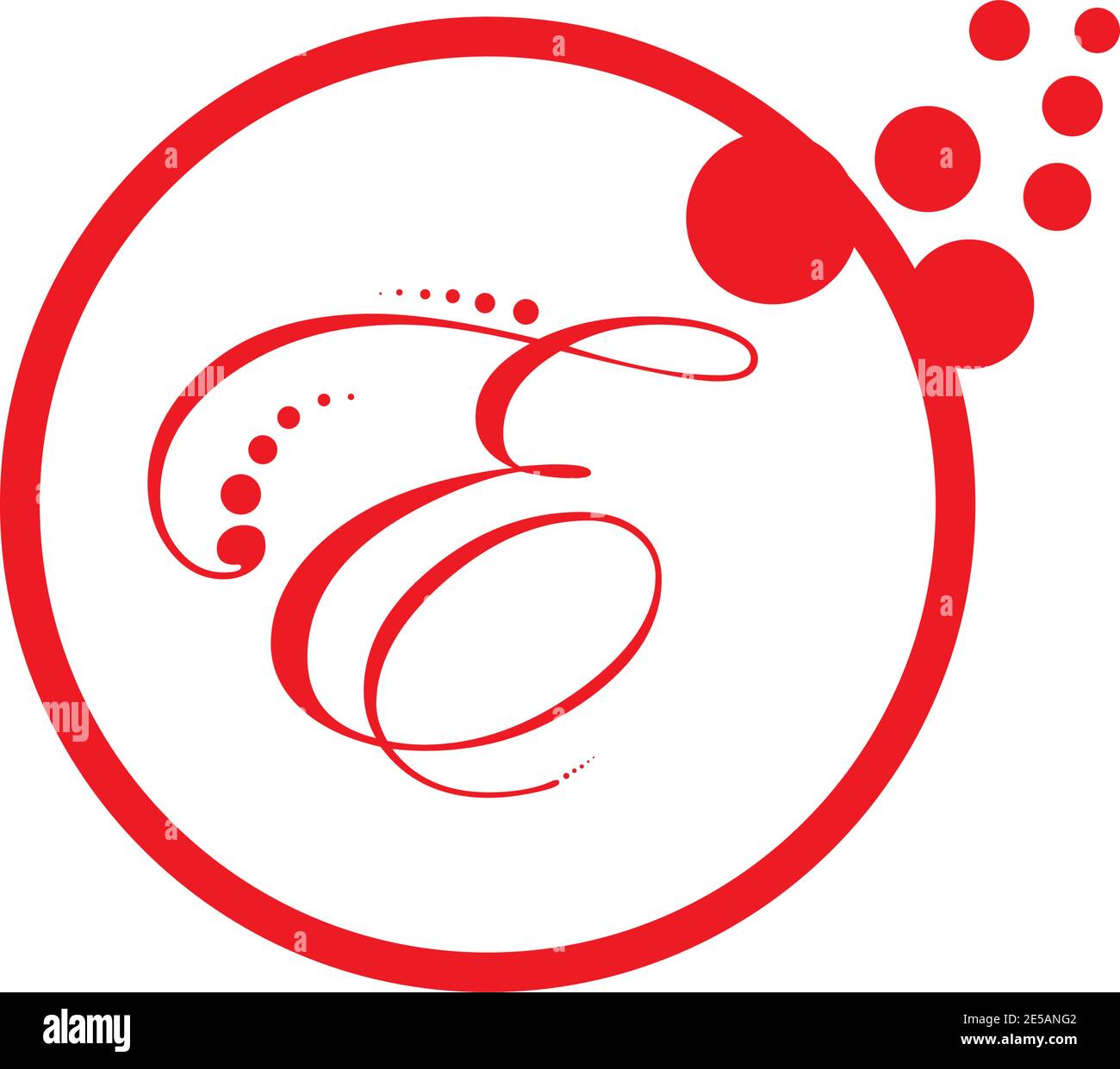 unique Vector illustration of abstract icons of letter E Stock Vector ...