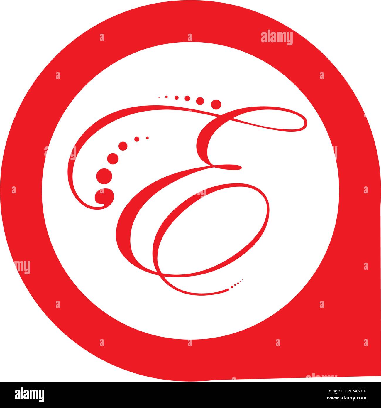 unique Vector illustration of abstract icons of letter E Stock Vector ...