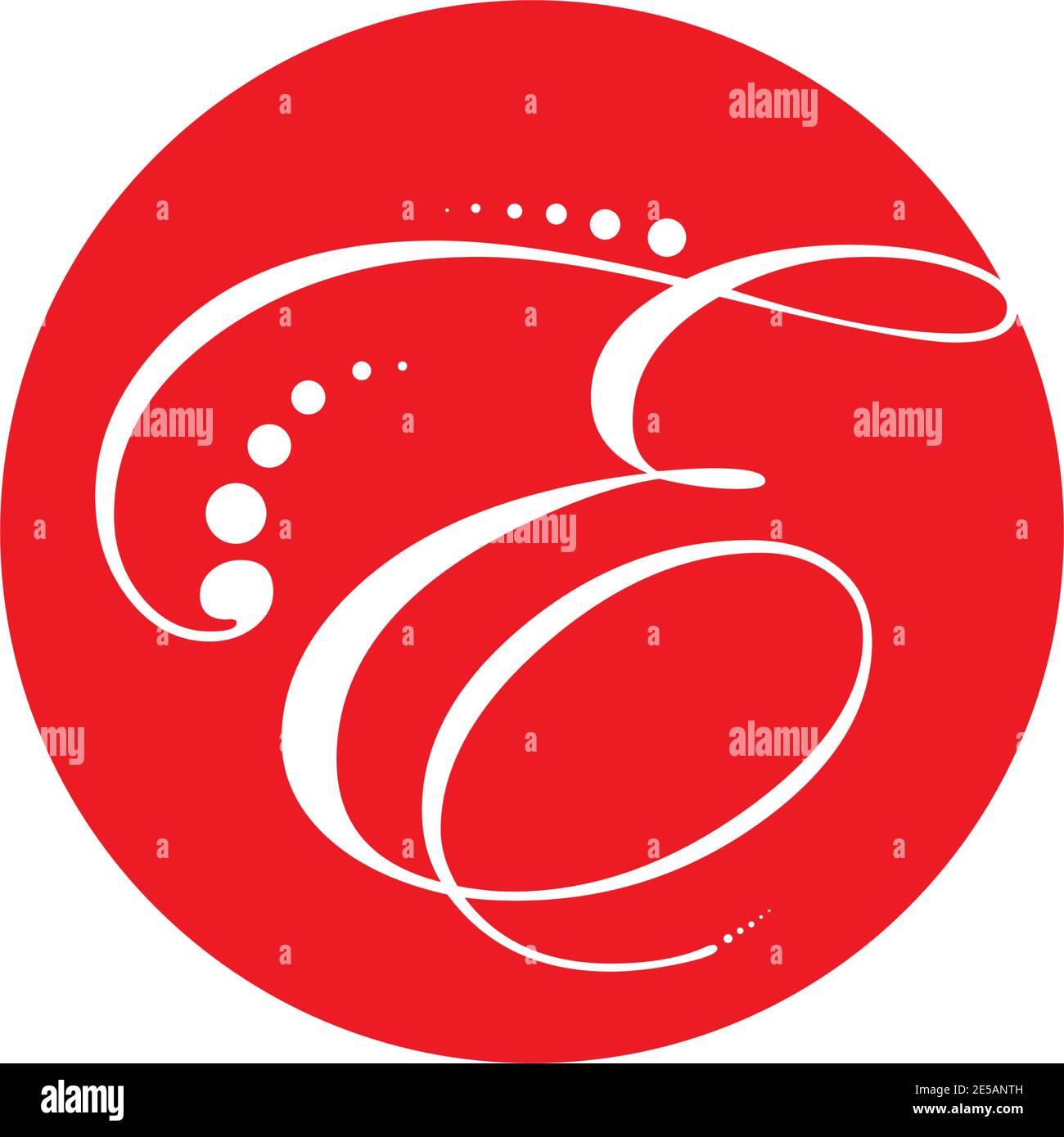 unique Vector illustration of abstract icons of letter E Stock Vector ...