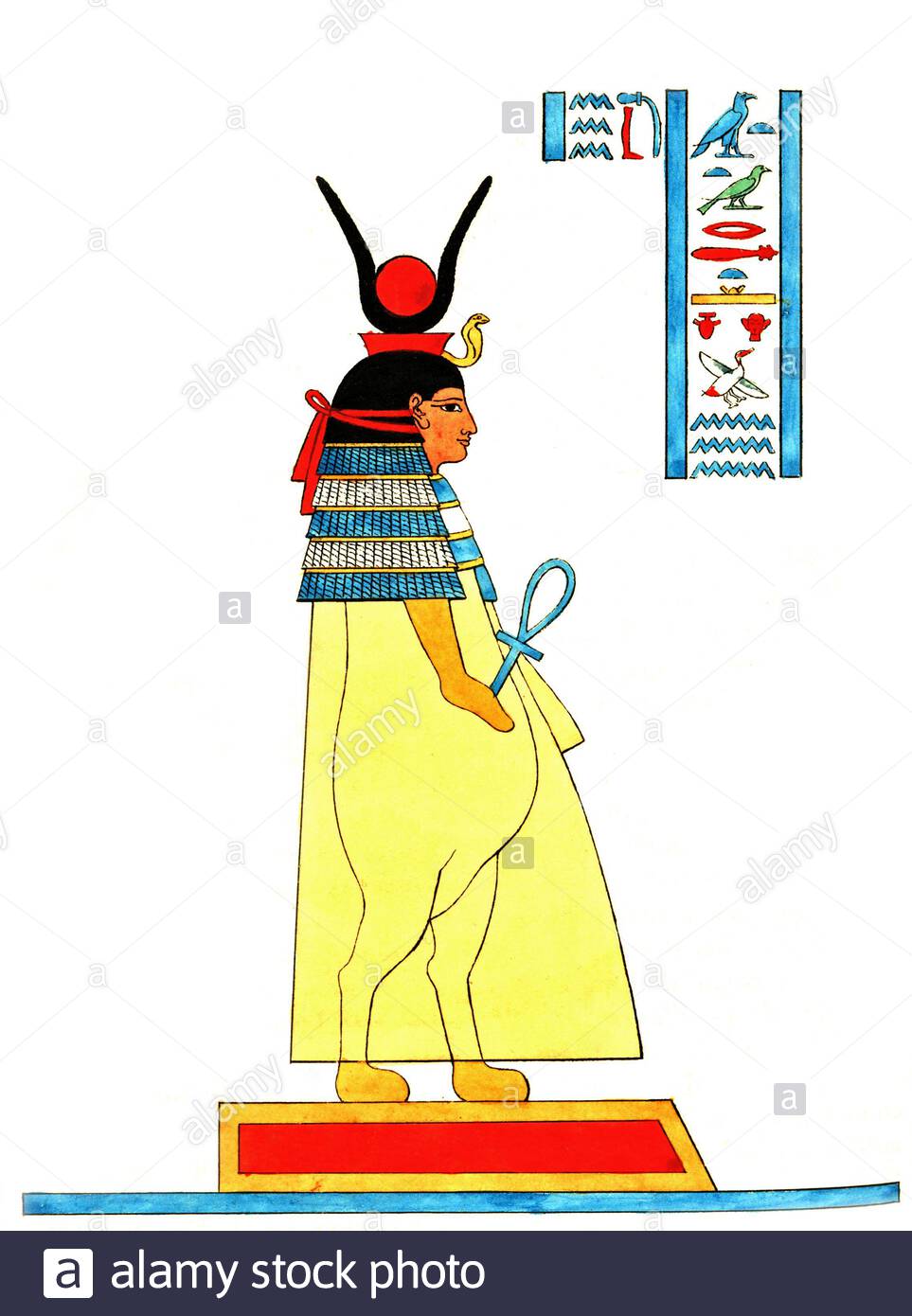 Ancient Egypt, Taweret, vintage illustration from 1823 Stock Photo - Alamy