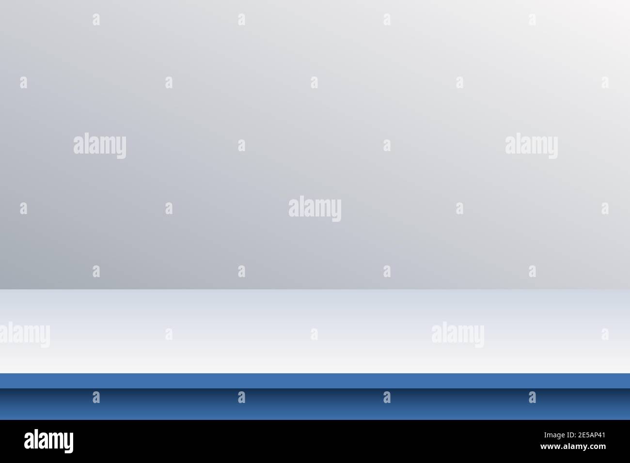 Template empty gray studio table room background. Table on vivid wall ...