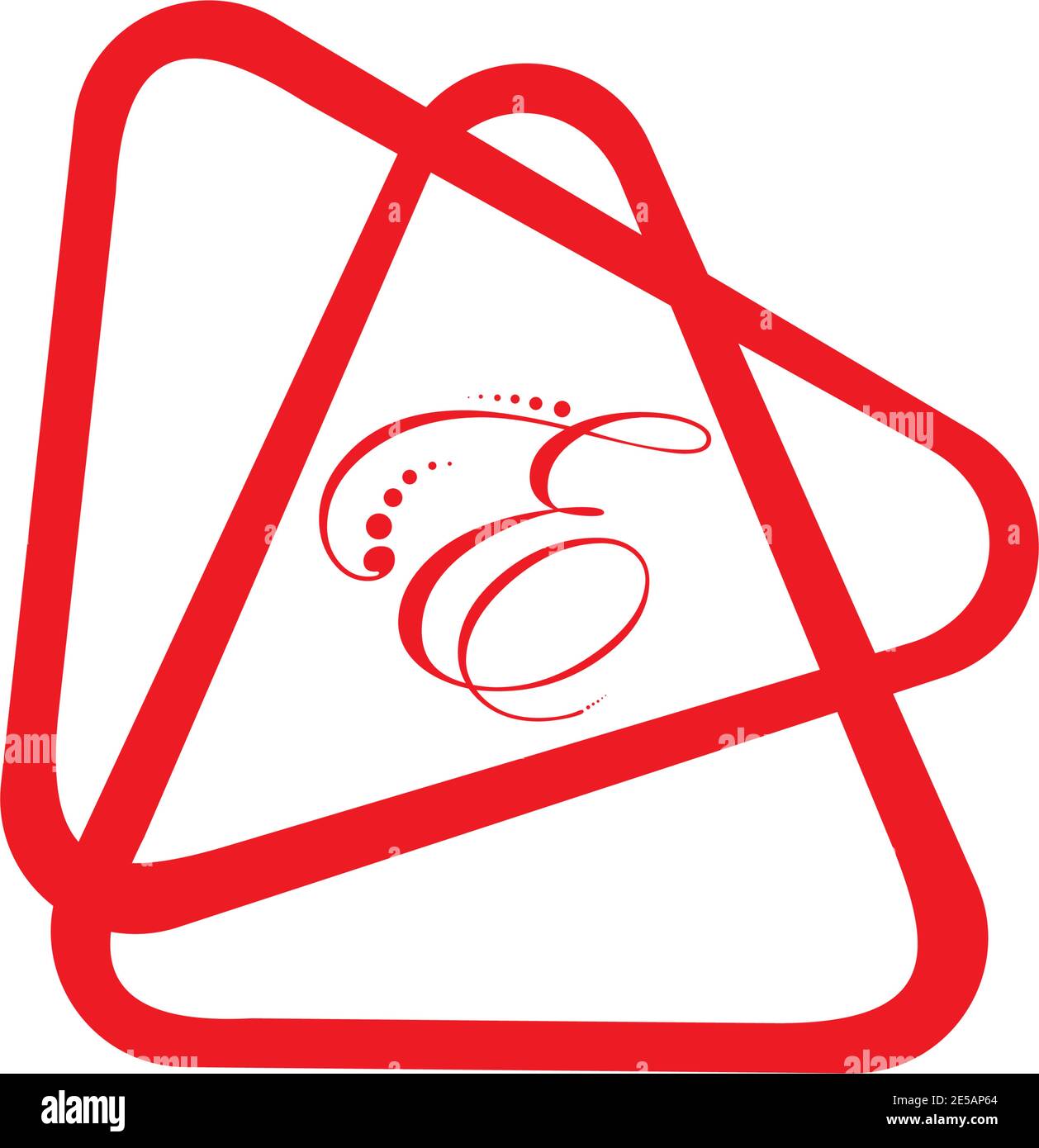 unique Vector illustration of abstract icons of letter E Stock Vector ...