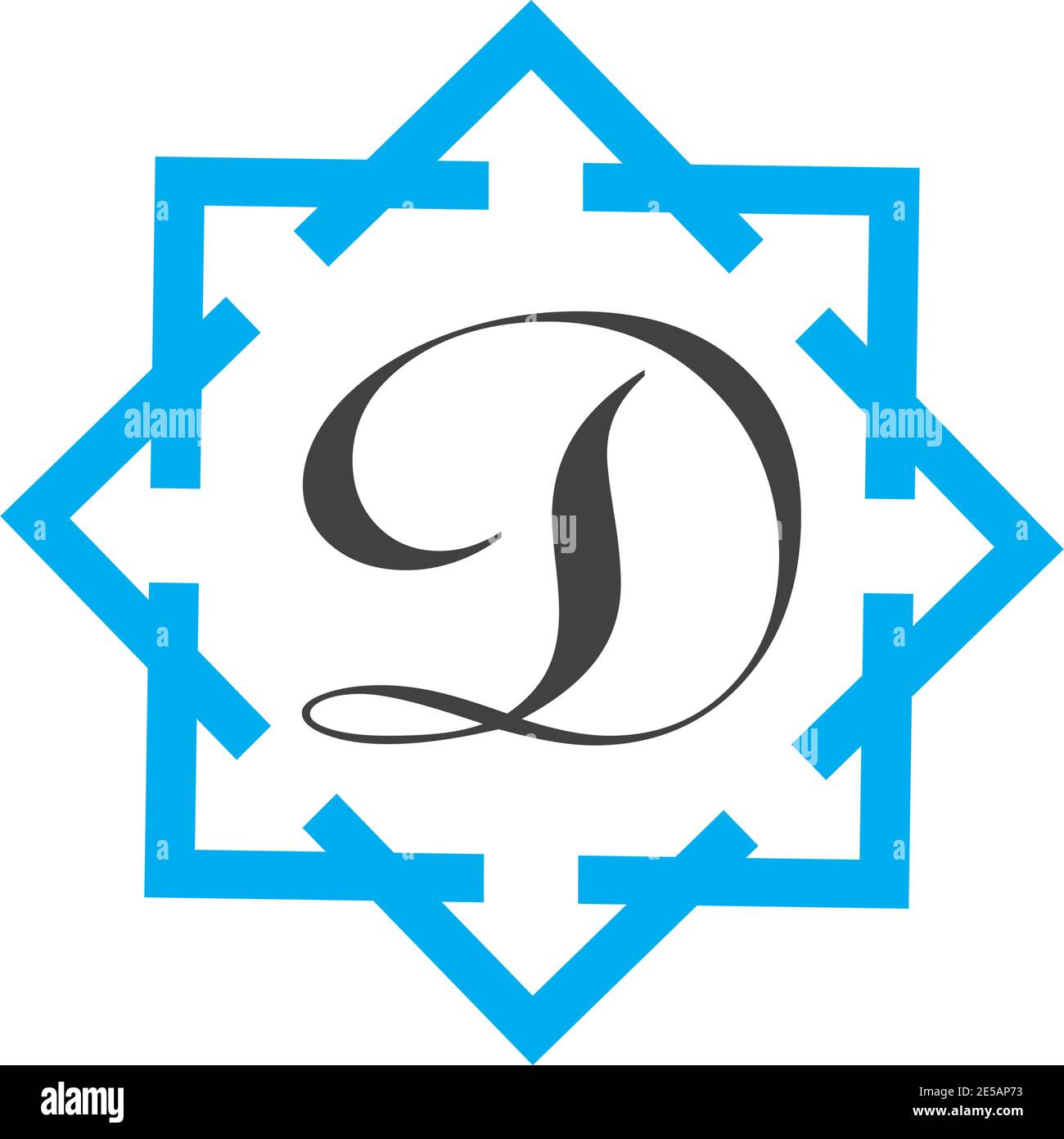 Vector illustration letter D Stock Vector Image & Art - Alamy