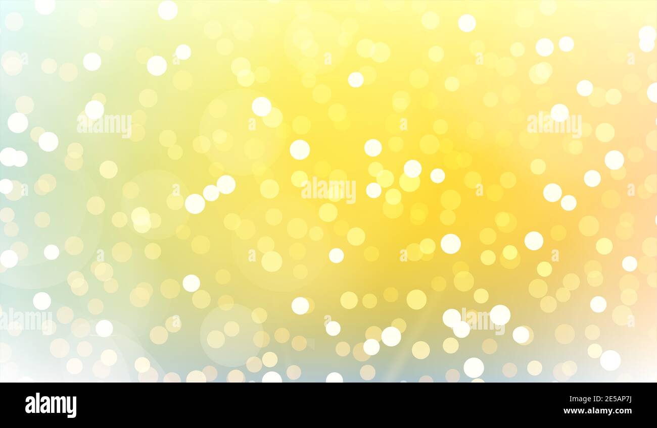 Abstract light golden gradient festive bokeh background with glitter ...
