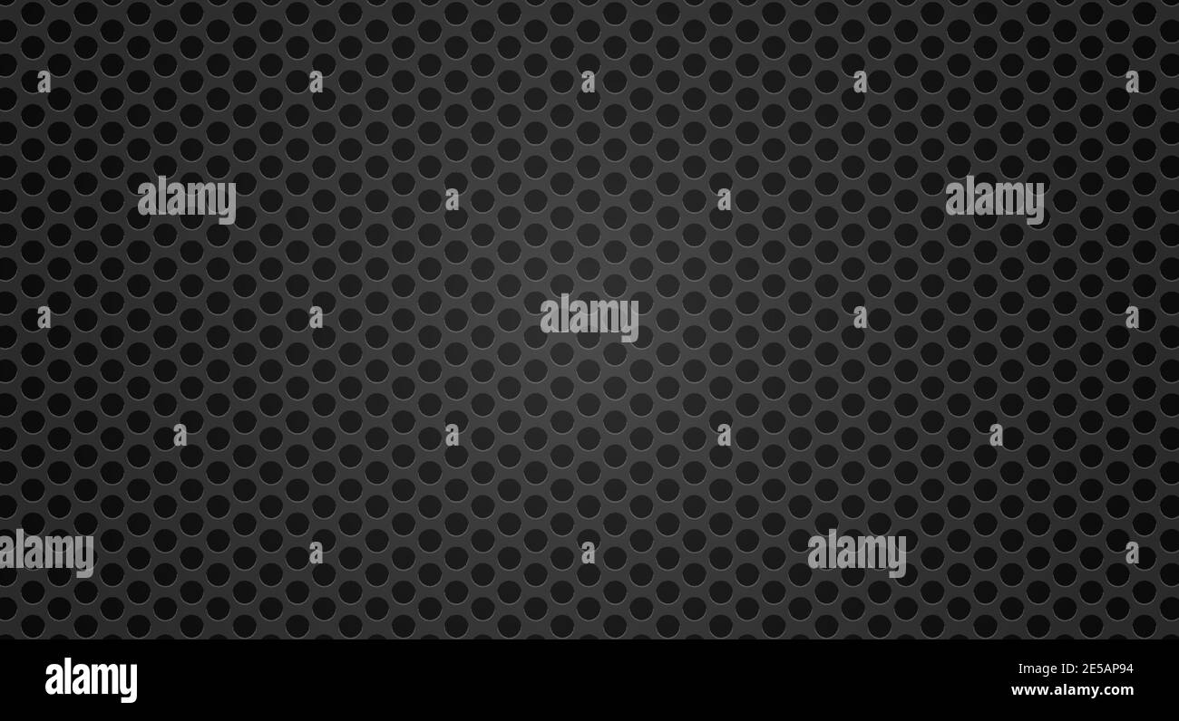 Black metal grill texture steel background. Perforated metal sheet ...
