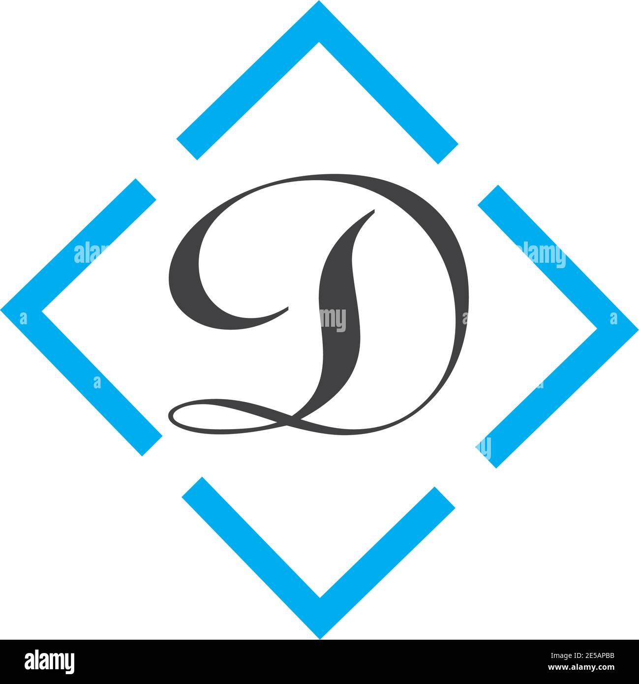 Vector illustration letter D Stock Vector Image & Art - Alamy