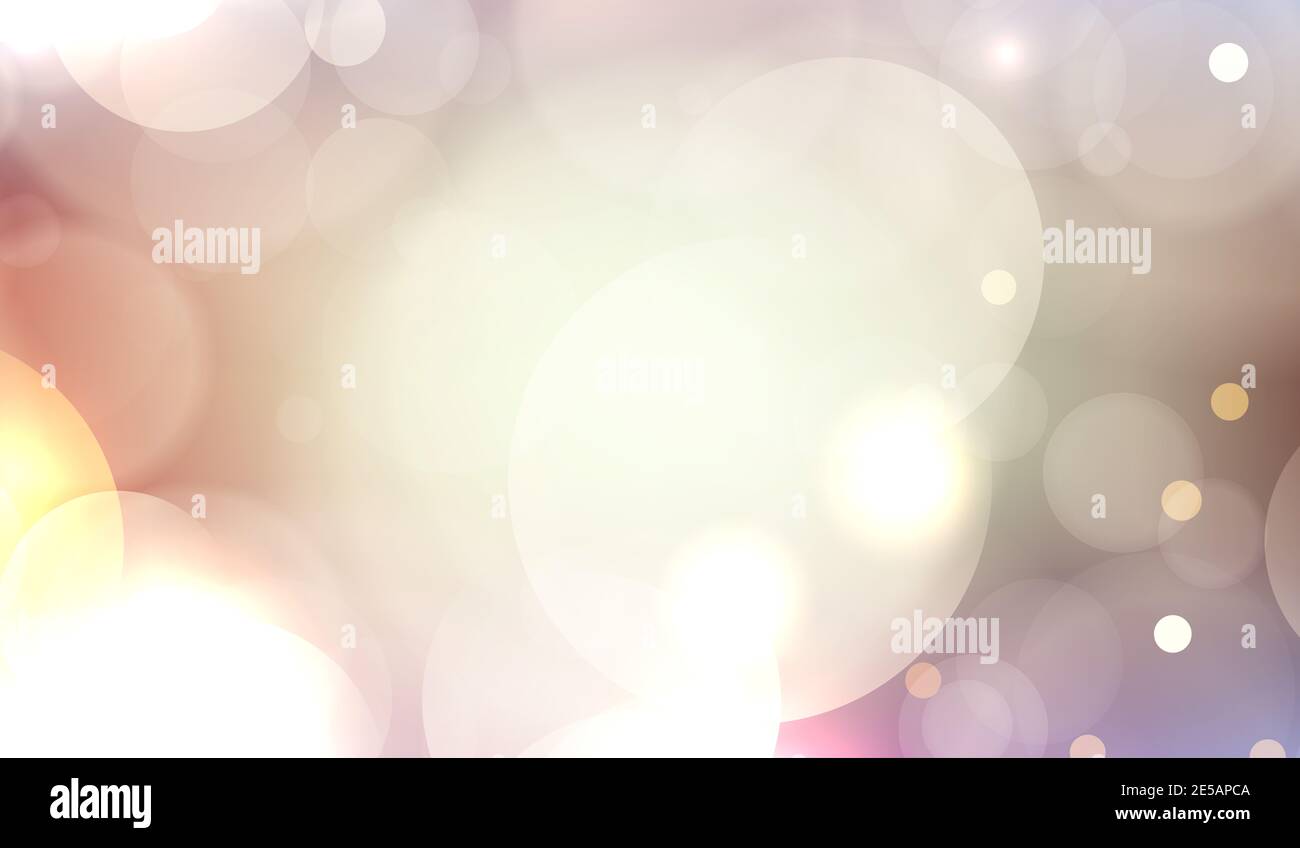 Abstract light golden gradient festive bokeh background with glitter ...