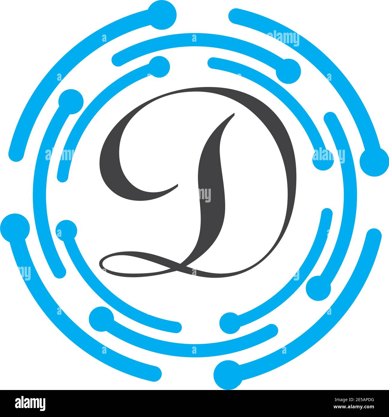 Vector illustration letter D Stock Vector Image & Art - Alamy