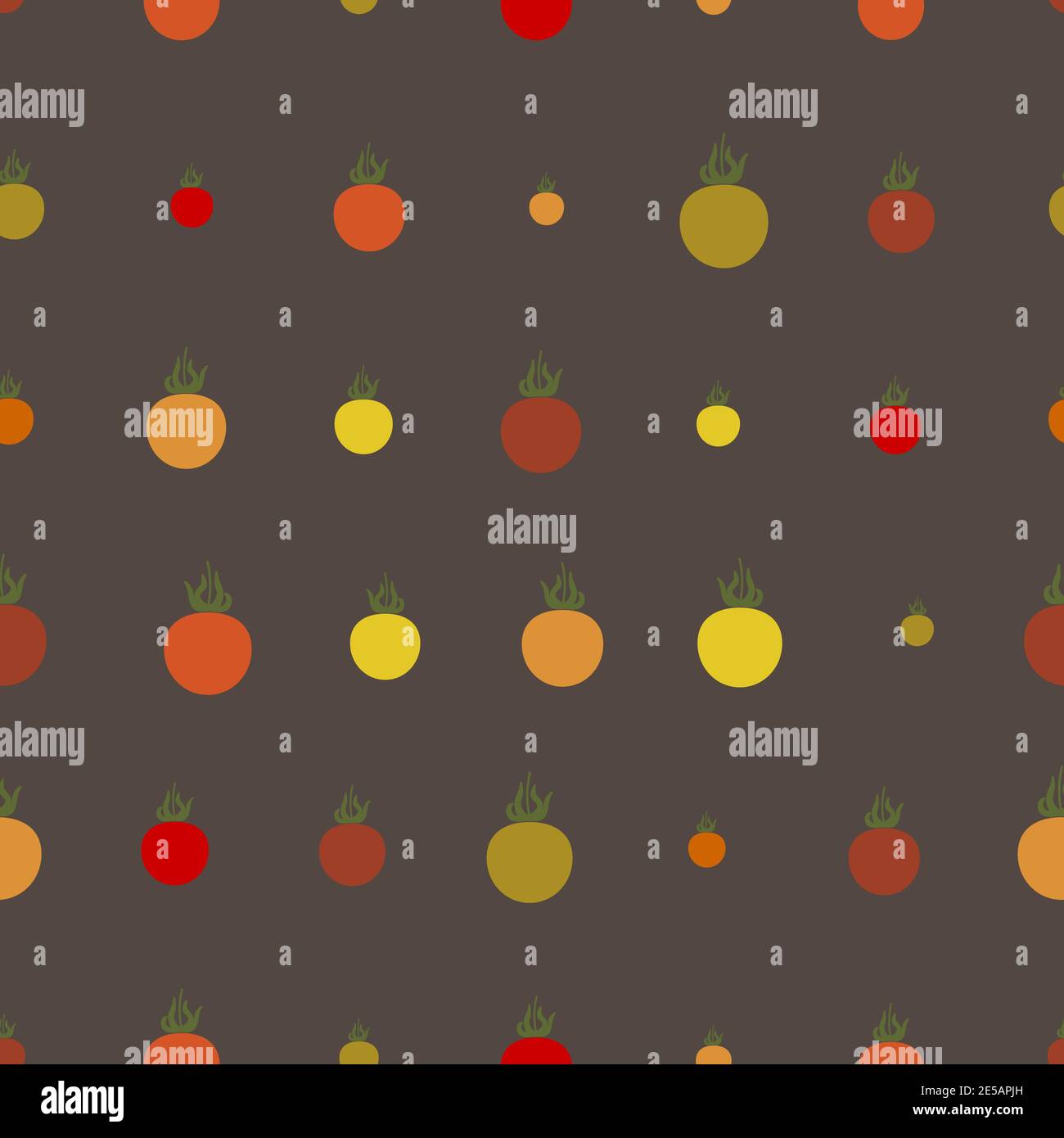 Tomato seamless pattern flat vector outline illustration in ...