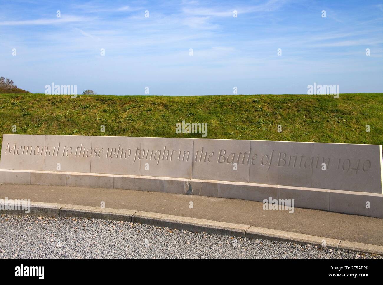 battle of britain memorial at capel le ferne kent Stock Photo - Alamy
