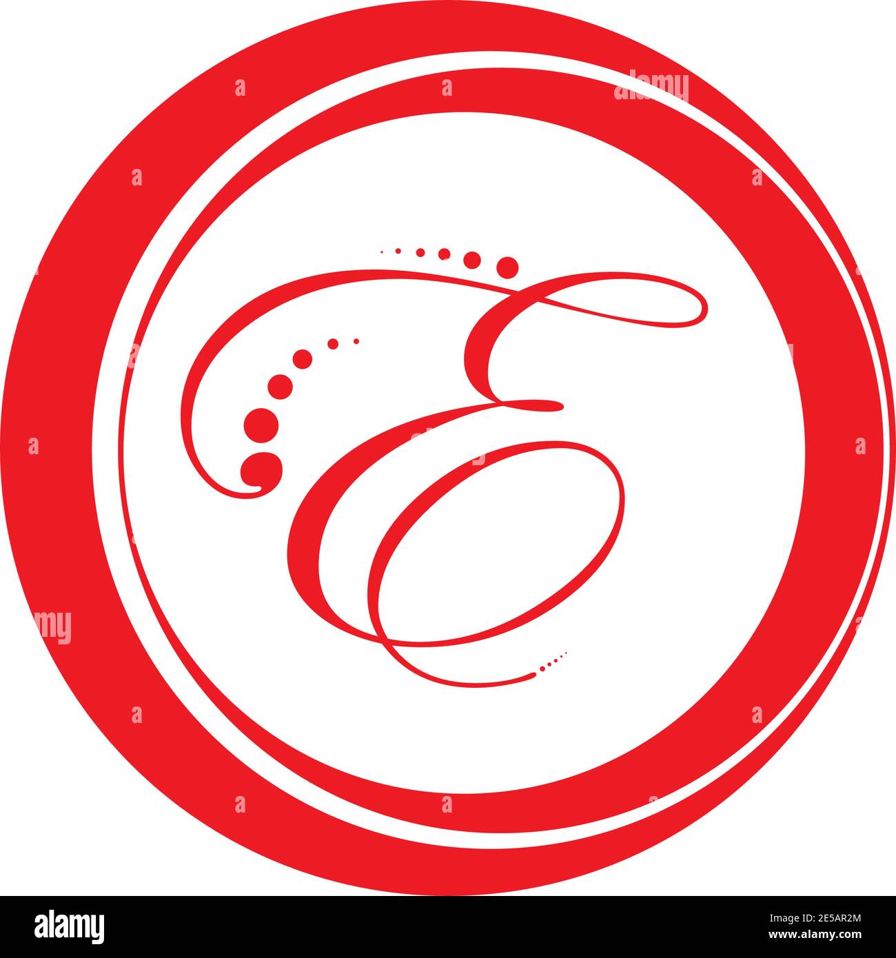 unique Vector illustration of abstract icons of letter E Stock Vector ...