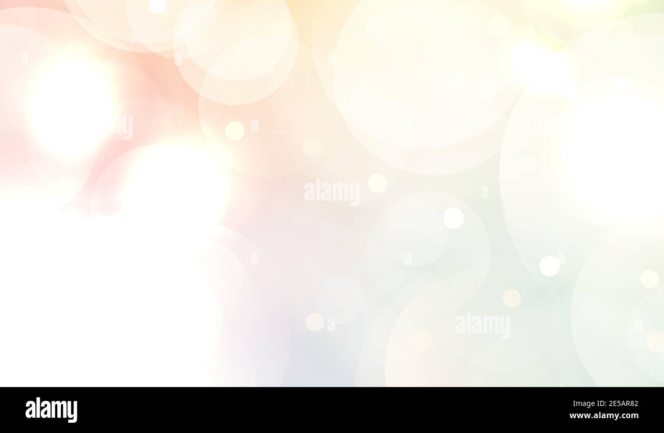 Abstract light golden gradient festive bokeh background with glitter ...