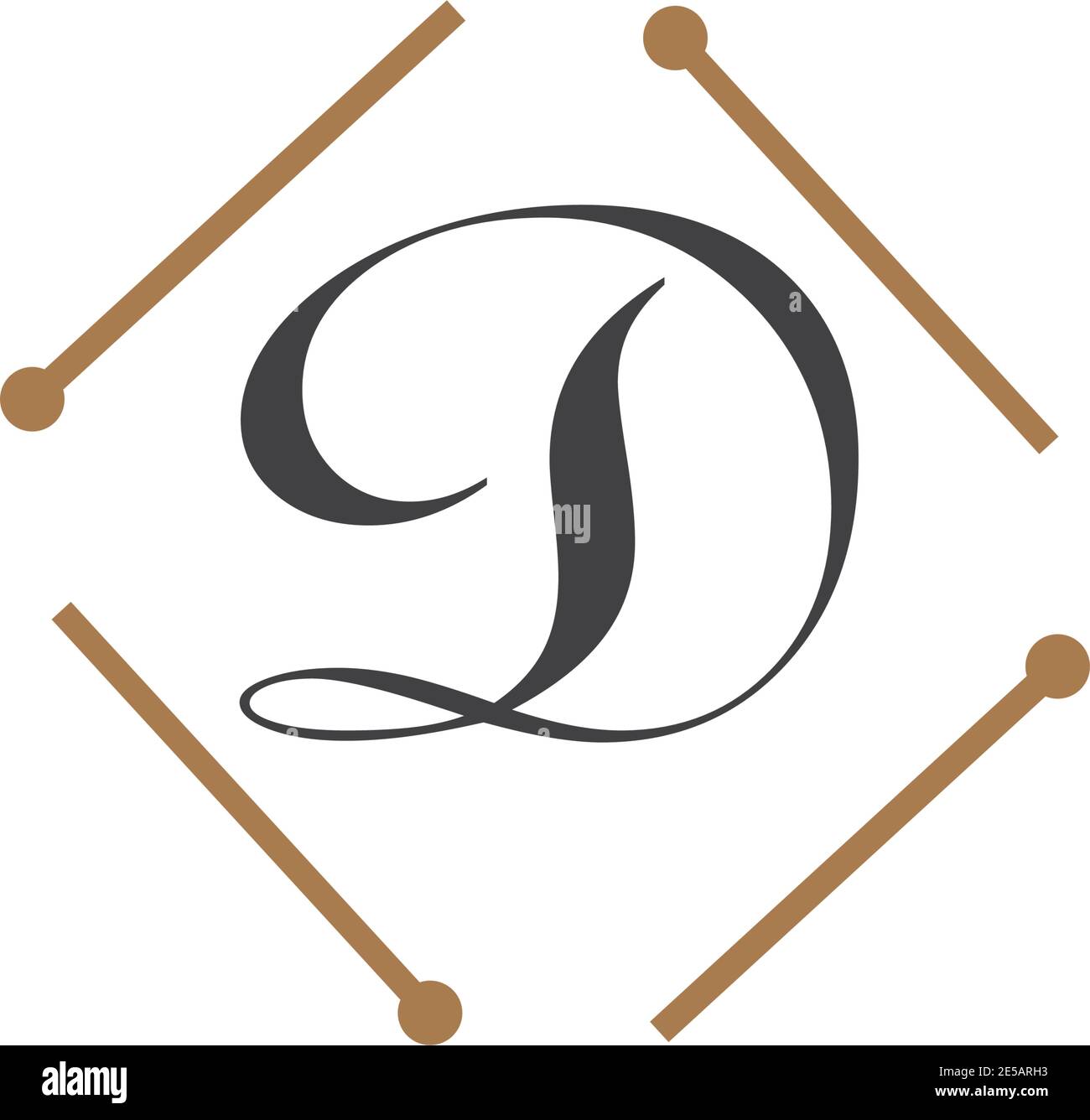 Vector illustration letter D Stock Vector Image & Art - Alamy