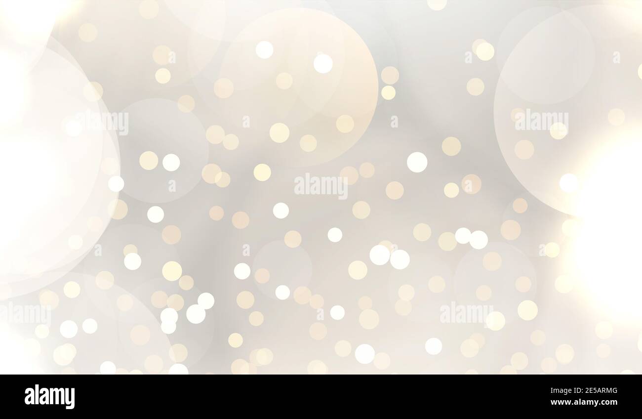 Abstract light golden gradient festive bokeh background with glitter ...