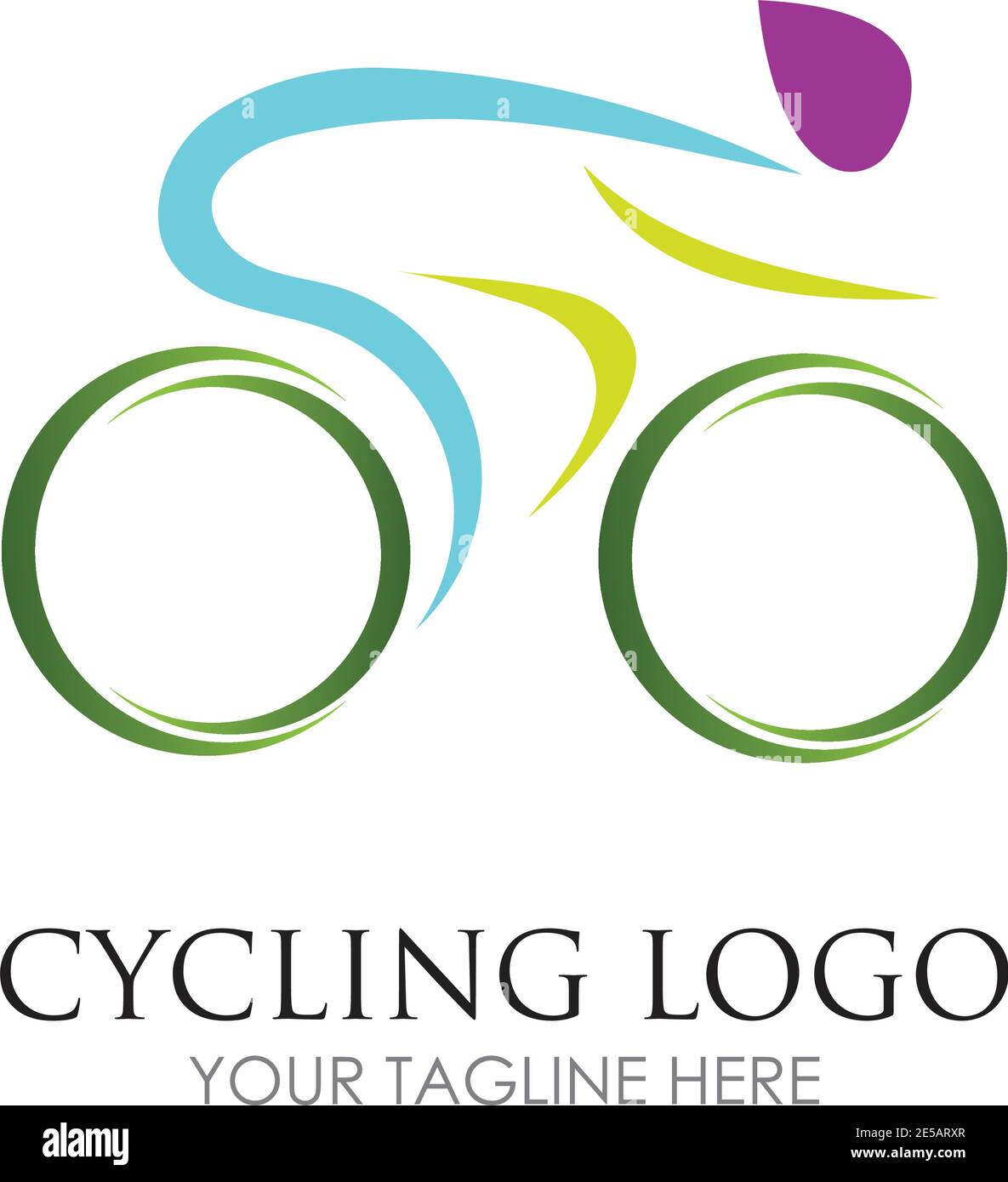 Bicycle logo vector icon template design Stock Vector Image & Art - Alamy