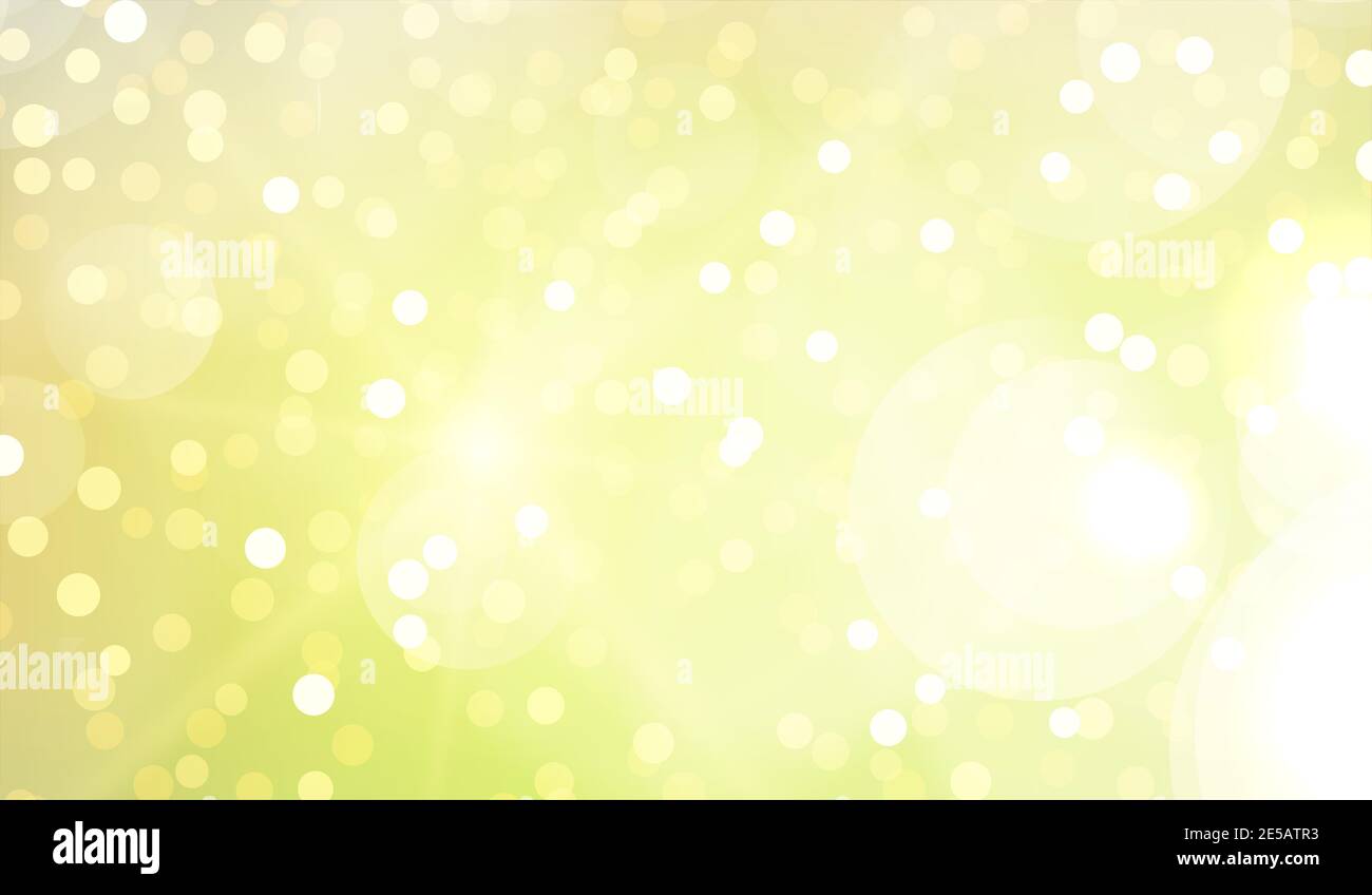 Abstract light golden gradient festive bokeh background with glitter ...