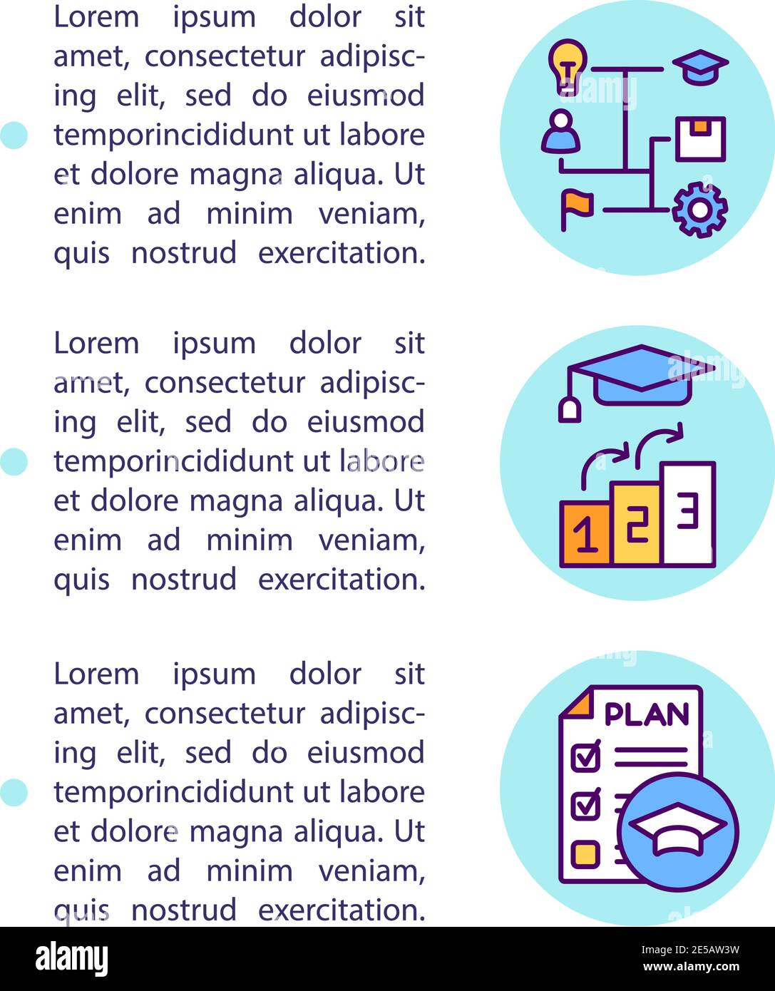 Online education concept icon with text Stock Vector Image & Art - Alamy